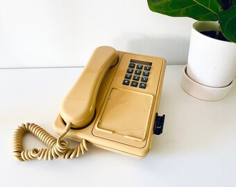 Vintage Yellow Rotary Phone Restored and Working - Etsy