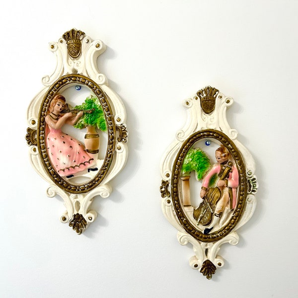 Chalkware Plaques - Etsy