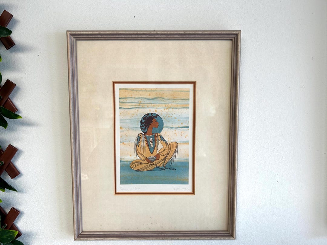 Maxine Noel ioyan Mani Indigenous Framed Art Work Titled summer Moon ...