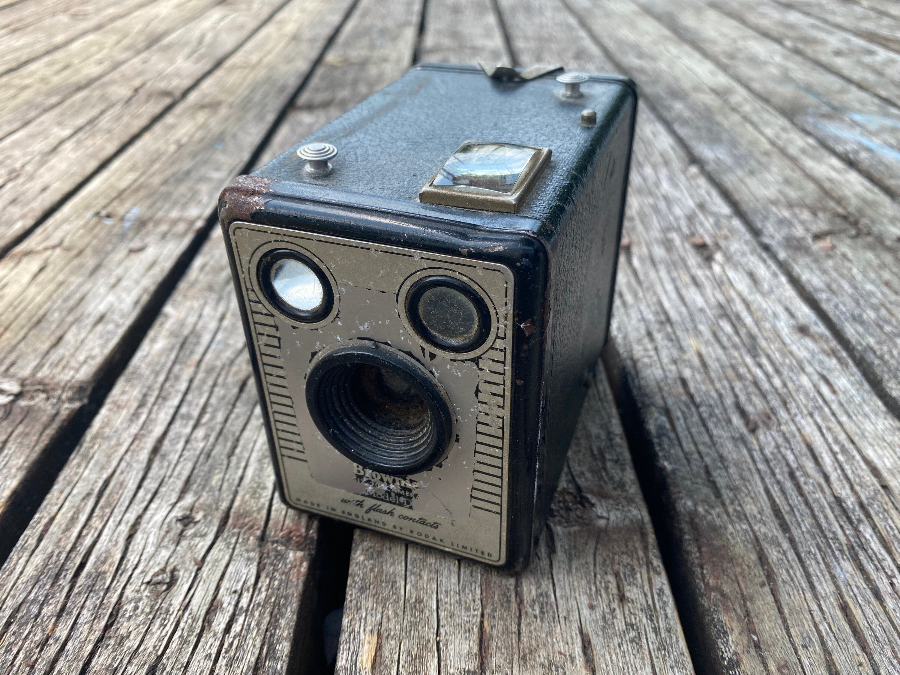 Vintage Kodak Brownie Box Camera Six 20 Model D 1950s Made in England ...