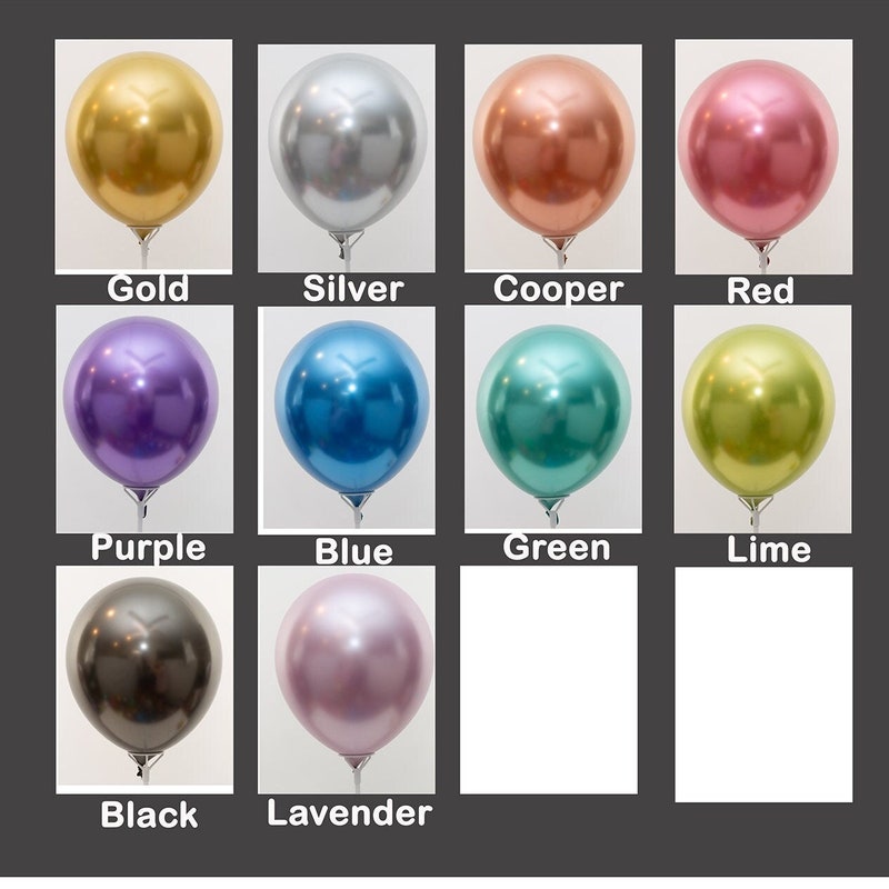 Metallic Red Balloons - Etsy