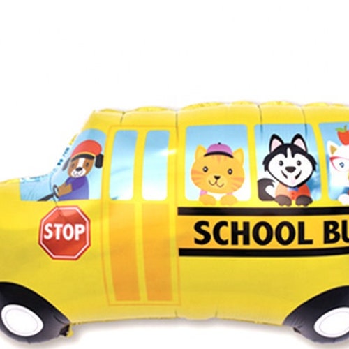 XL School Bus Balloon Helium Floated School Bus Balloons - Etsy