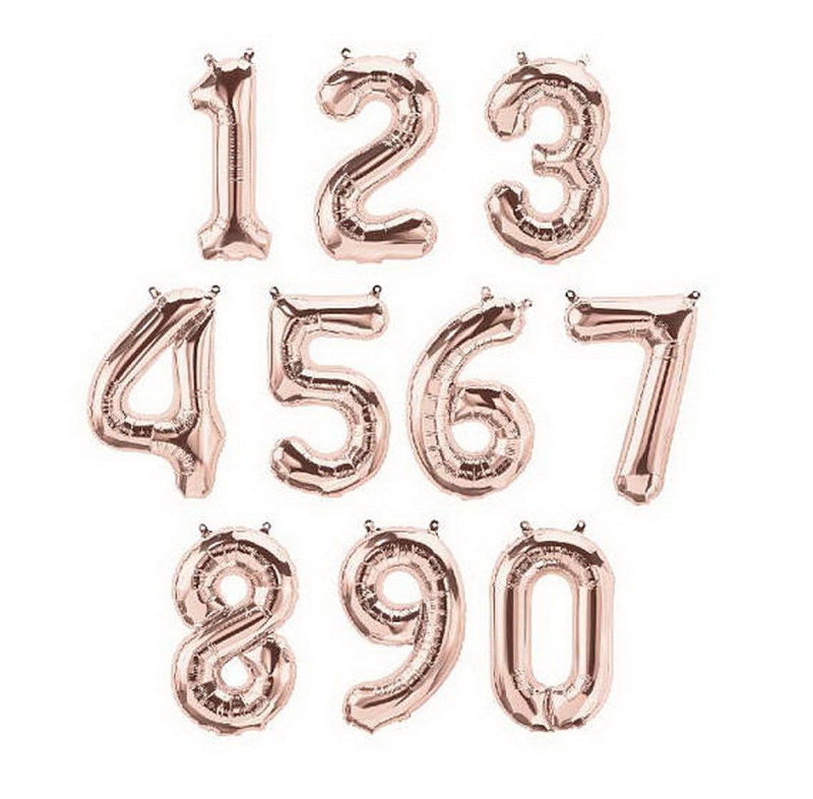 16 & 32 Rose GOLD Foil Mylar Numbers Number | Etsy