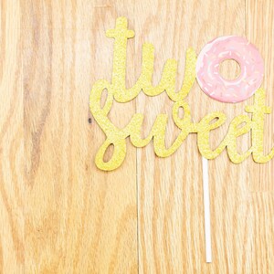 Cyber Sale Two Sweet Cake Topper Glitter - Second Birthday. Birthday ...
