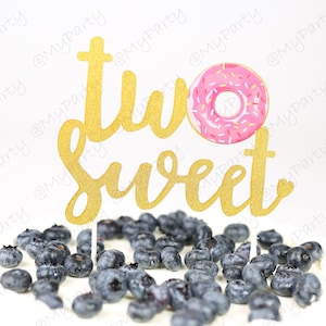 Cyber Sale Two Sweet Cake Topper Glitter - Second Birthday. Birthday ...