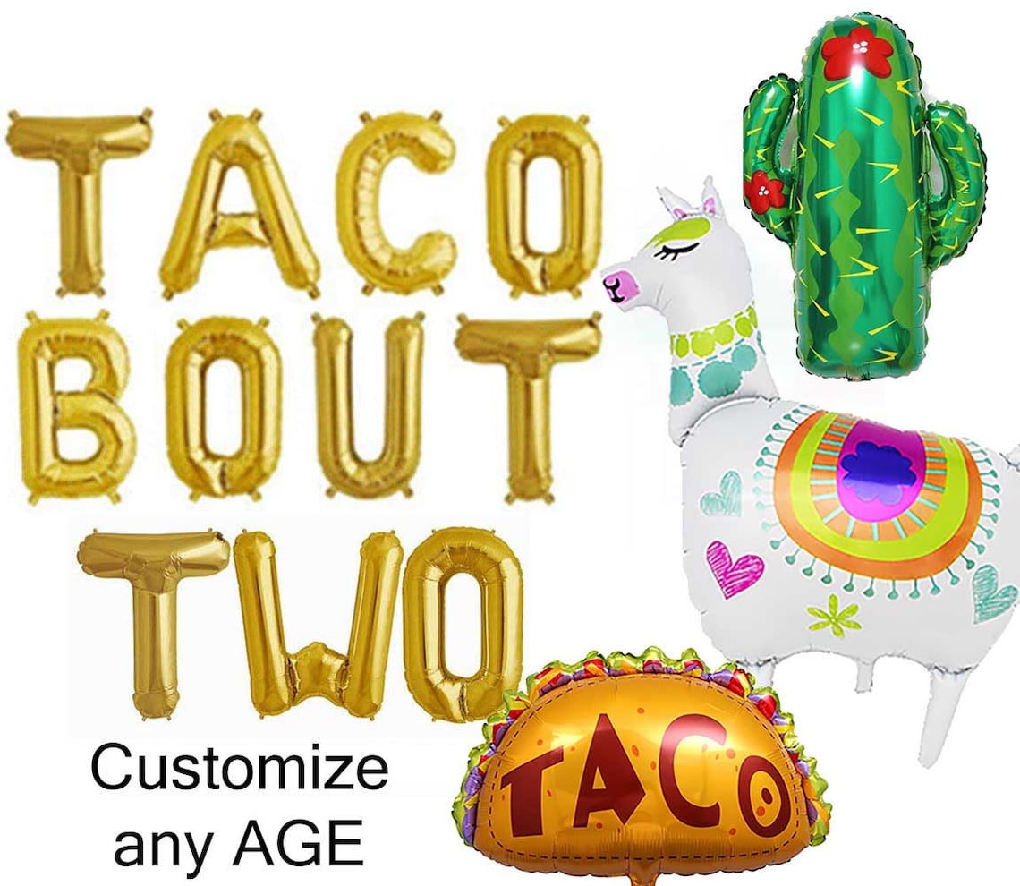 Taco Bout Two Banner 2nd Birthday 2nd Birthday Party Taco | Etsy