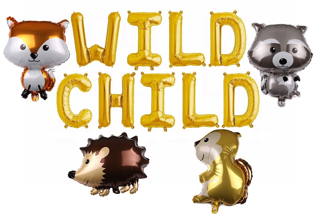 Birthday Party Banner, Wild Child Balloon, Wild One Letter, Two Wild ...