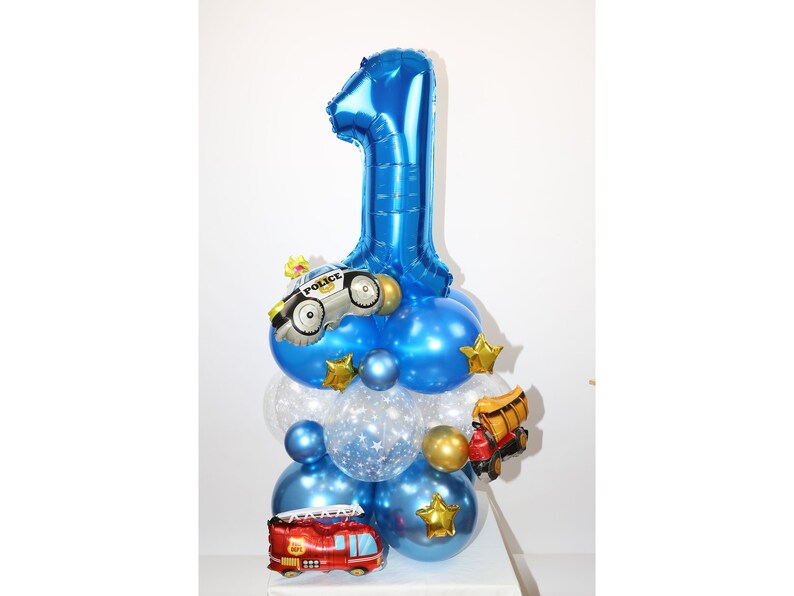 DIY Large 5ft Blue Honk Beep Vroom Birthday Balloon Sculpture ...