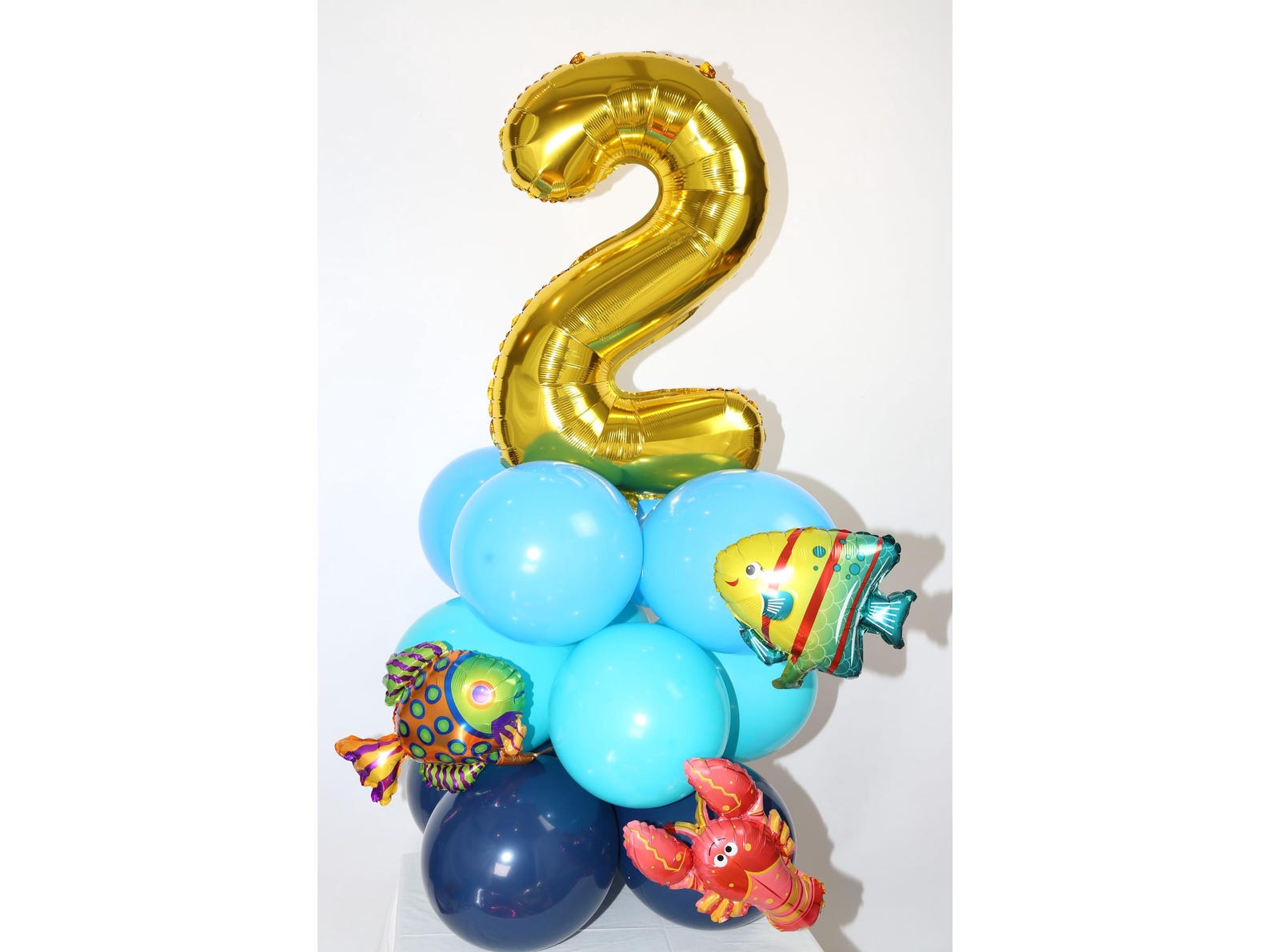 DIY Large 5ft Blue Under the Sea Birthday Balloon Sculpture Oneder ...