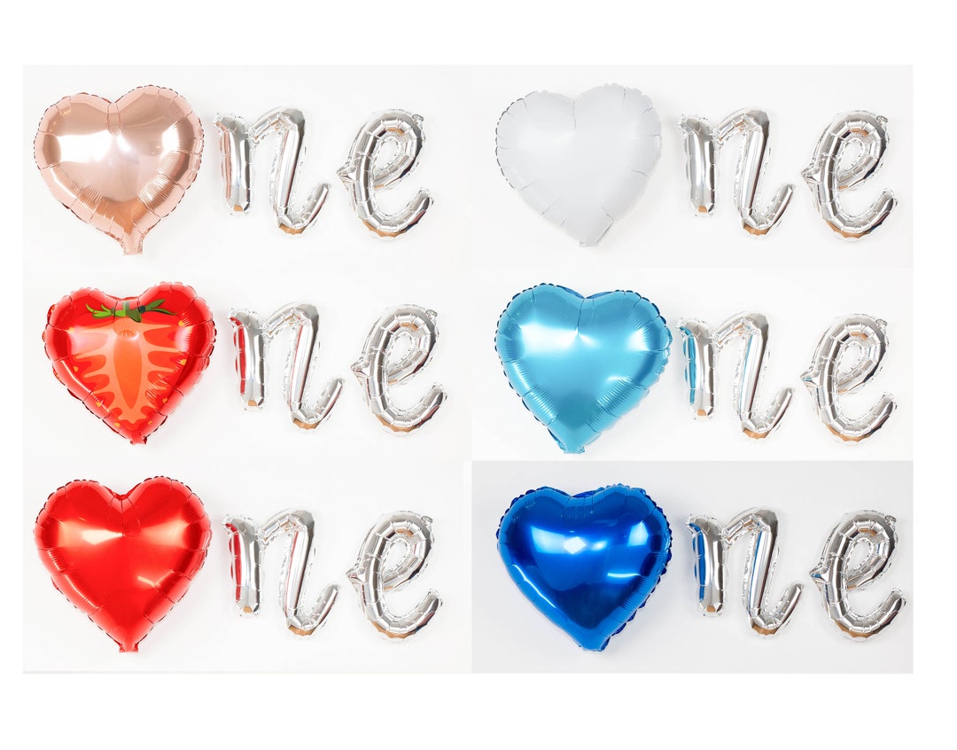 One 1st Birthday Balloon Banner Valentine Sweet One First Winter ...