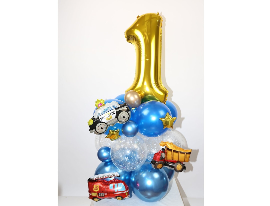 DIY Large 5ft Blue Honk Beep Vroom Birthday Balloon Sculpture ...