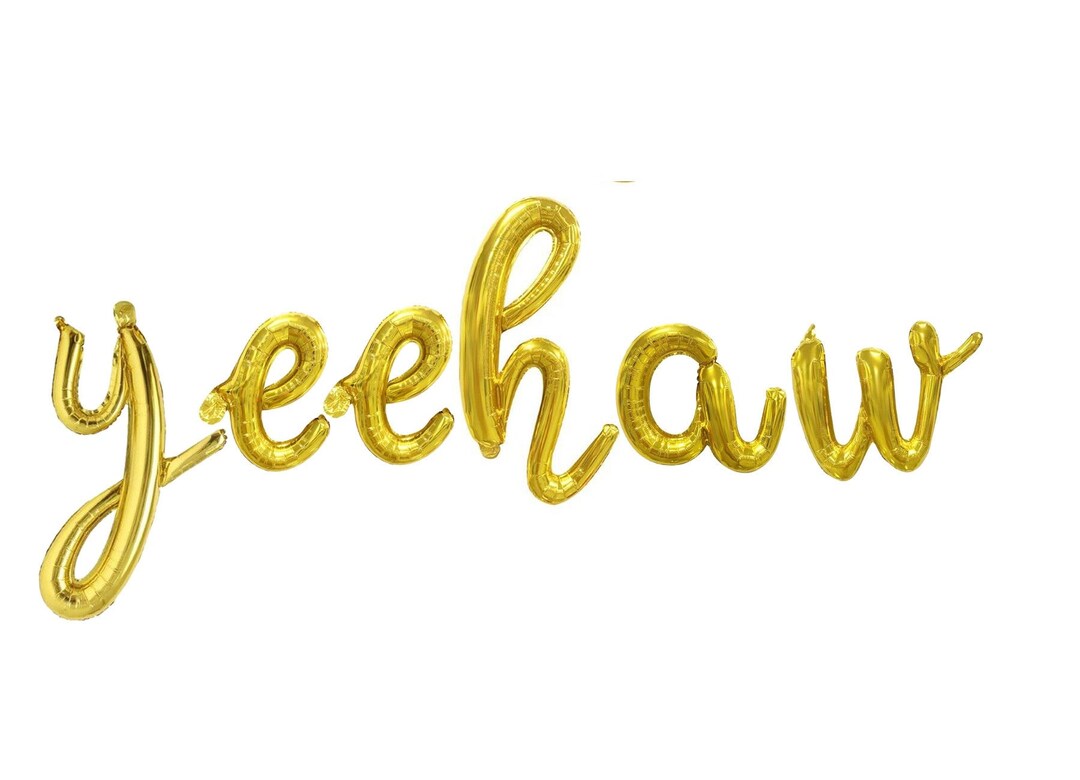 Yeehaw Balloon Banner Western Birthday Party Decor Cowgirl Balloons ...