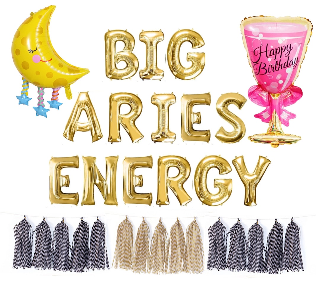 BIG ARIES ENERGY 21st Birthday Decorations Big Aries Energy - Etsy