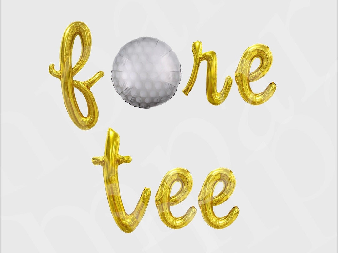 Foretee Balloon Banner Golf Birthday Theme Balloons Garland Lets Partee ...