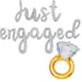 Just Engaged Cursive Letter Balloons Engaged AF Banner Script Balloon ...