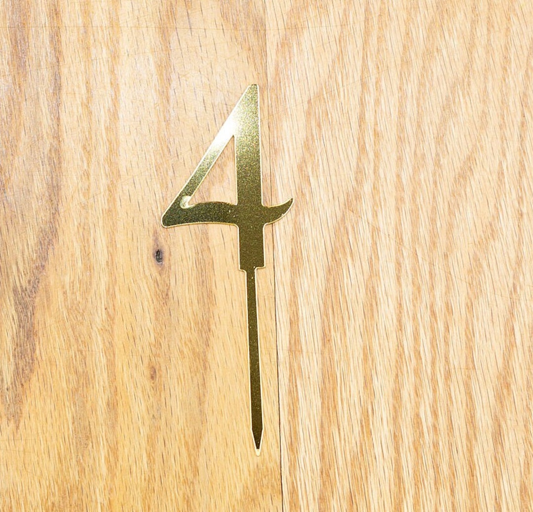 4 Cake Topper | Four | Fourth Birthday Party Decoration | I Am Four ...