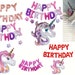 XL Unicorn Balloon Believe Unicorns Party Letter Balloons Happy ...