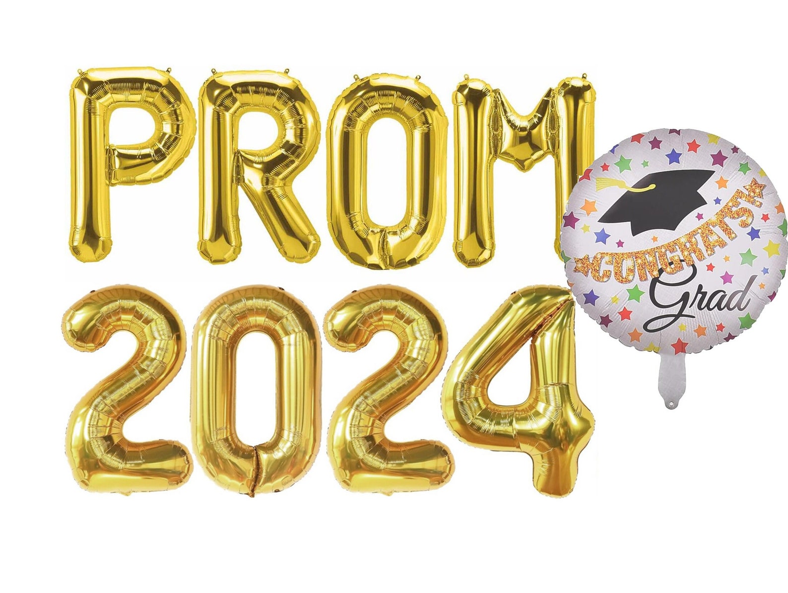 Globos de letras de 40 cm para graduación de 2026, pancarta de ...