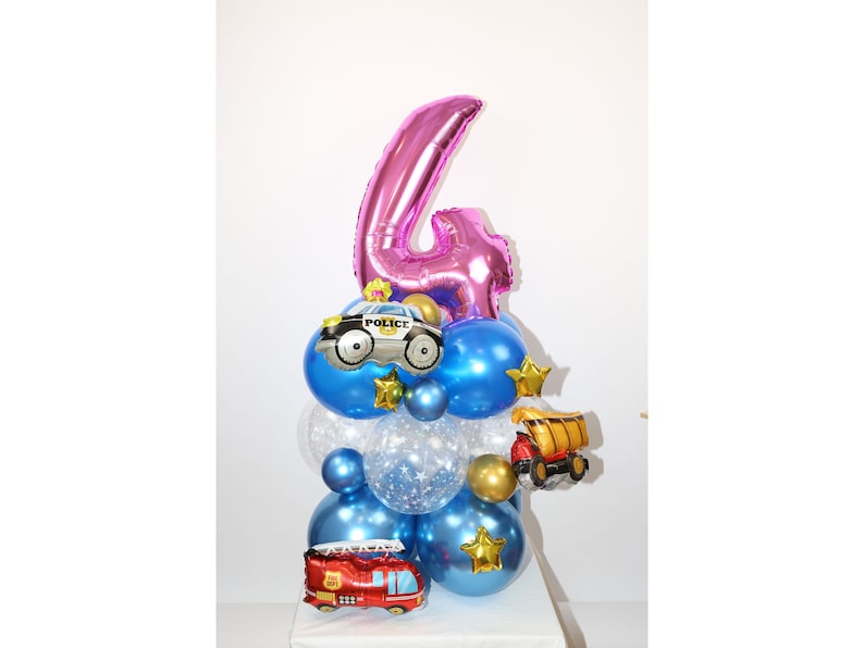 DIY Large 5ft Blue Honk Beep Vroom Birthday Balloon Sculpture ...