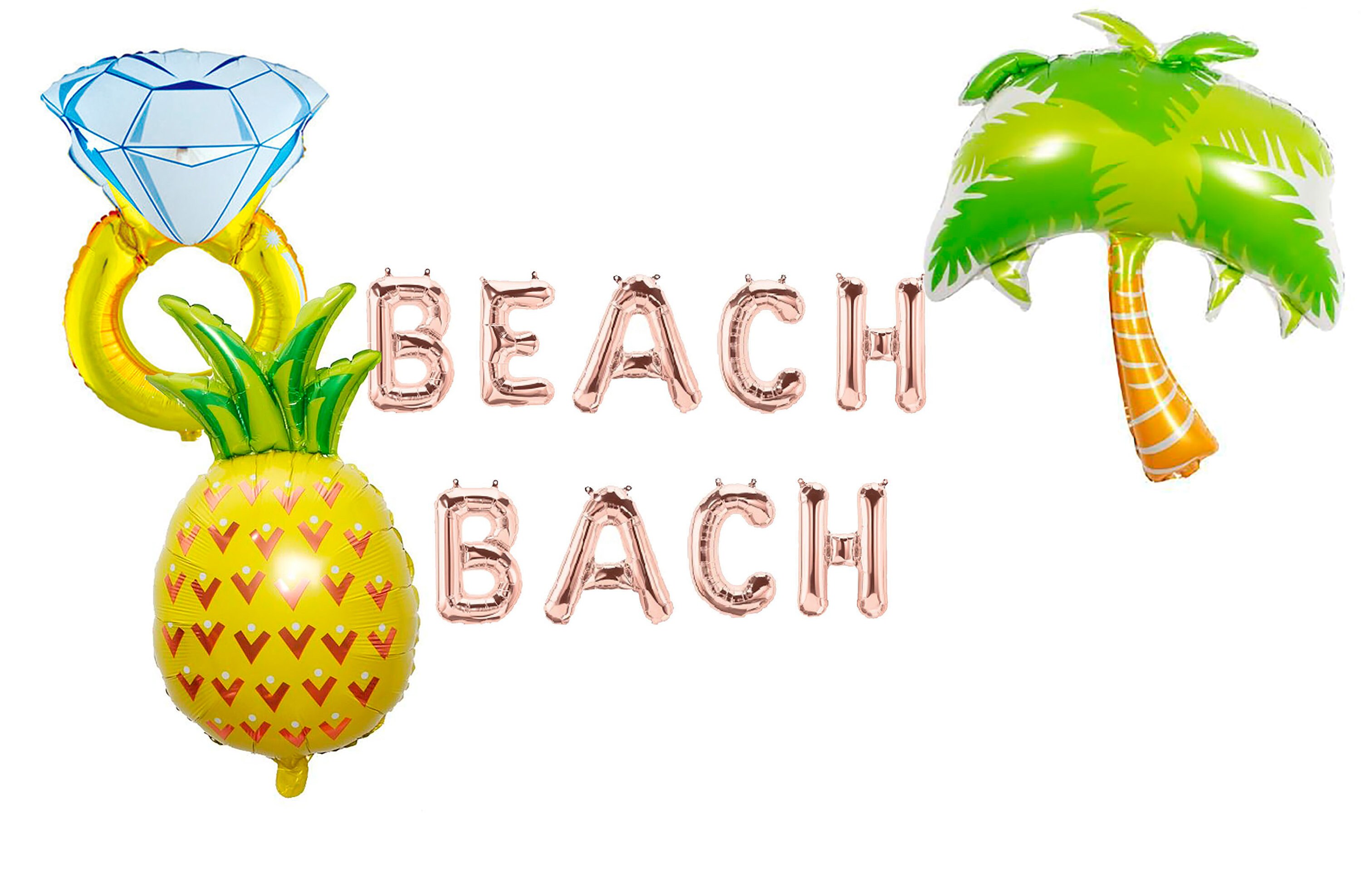 Beach Bach Balloons ADD Custom Phrase/name Beach Bachelorette - Etsy