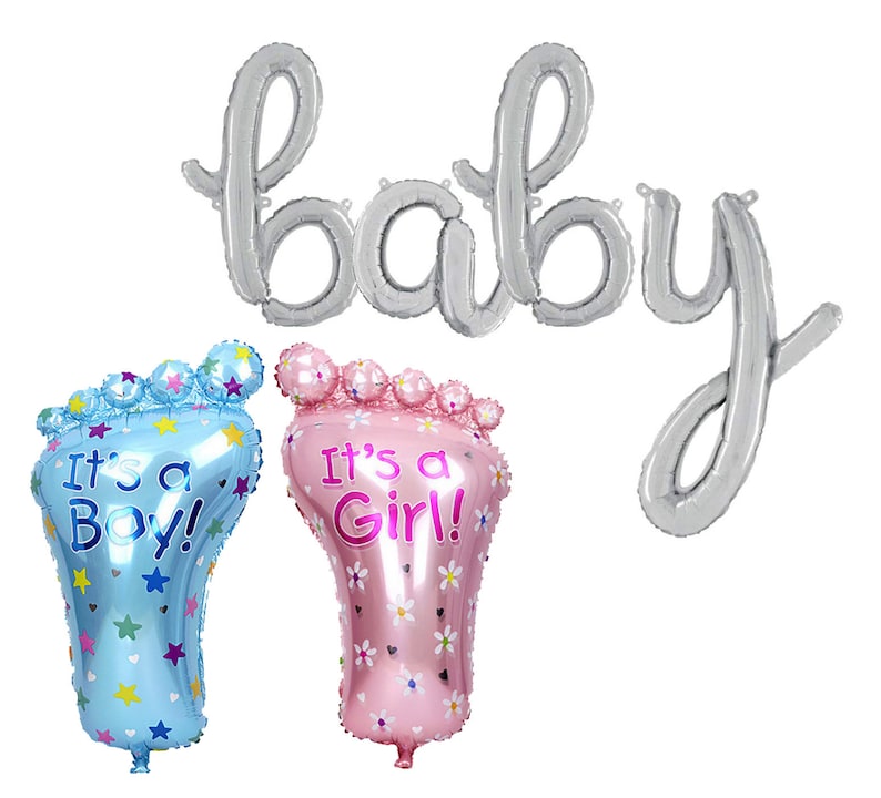 Baby Cursive Letter Balloons Oh Baby Banneroh Baby Script - Etsy