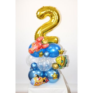 DIY Large 5ft Blue Under the Sea Birthday Balloon Sculpture Oneder ...