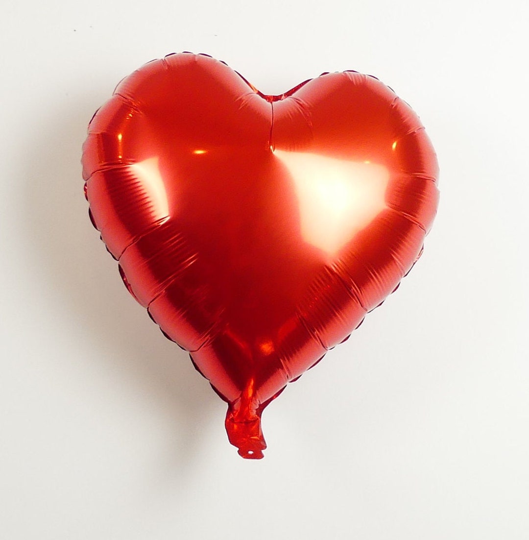 3/6/12 Pcs 18 Inch Giant Red Heart Balloon Red Star Foil Mylar Red ...