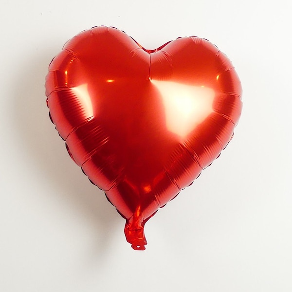 Red Foil Heart Balloons - Etsy