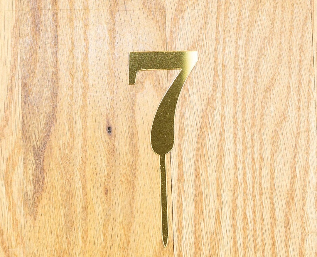 7 Cake Topper | Seven | Seven Birthday Party Decoration | I Am Seven ...