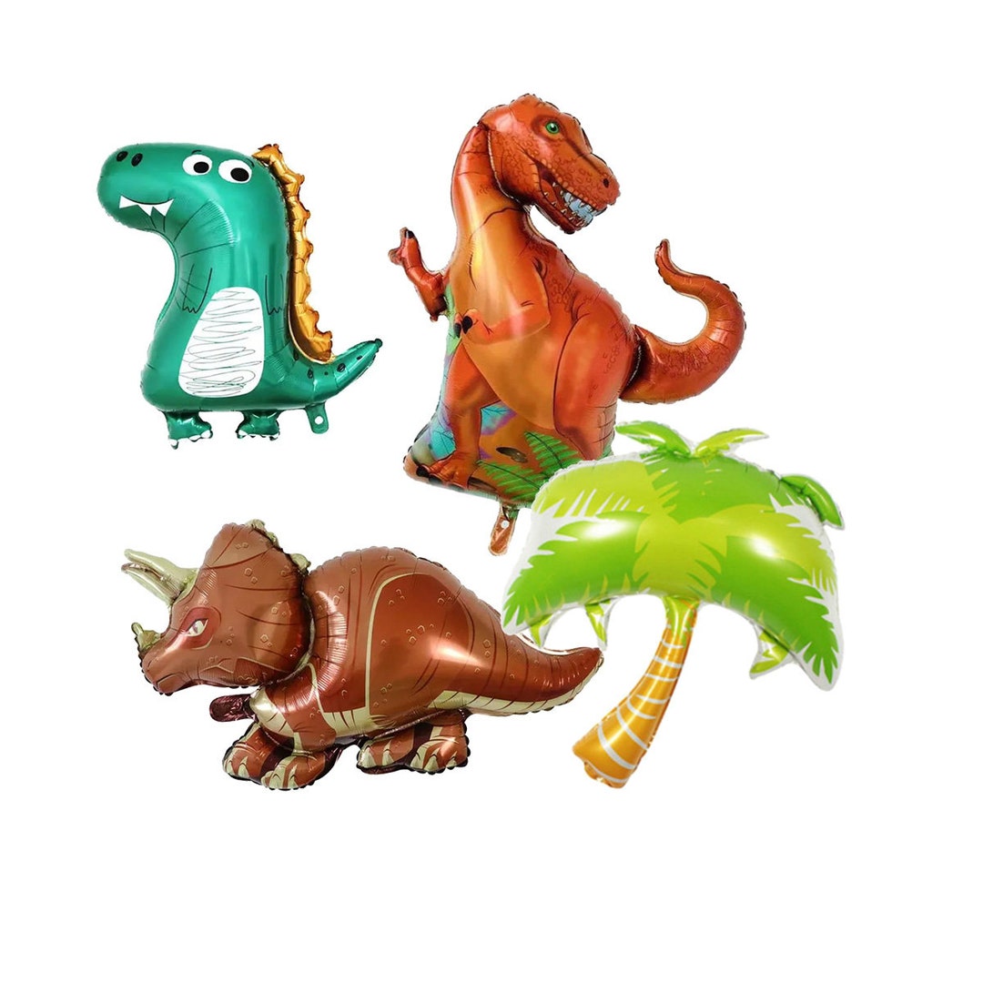 Dinosaur Balloon Bundle Jurassic Decor T Rex Trex Triceratops Balloons ...