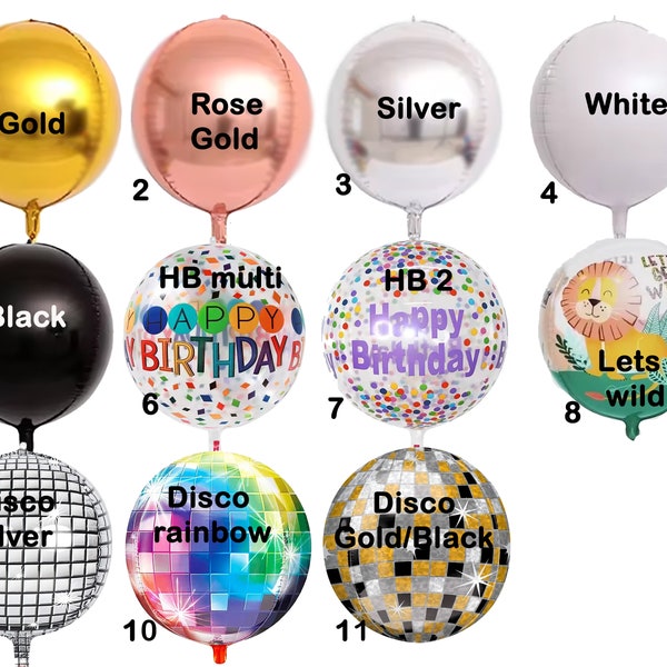 Silver Orb Balloon - Etsy