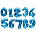 32 Inch BLUE Number Balloons Air Filled 32 Mylar Number - Etsy