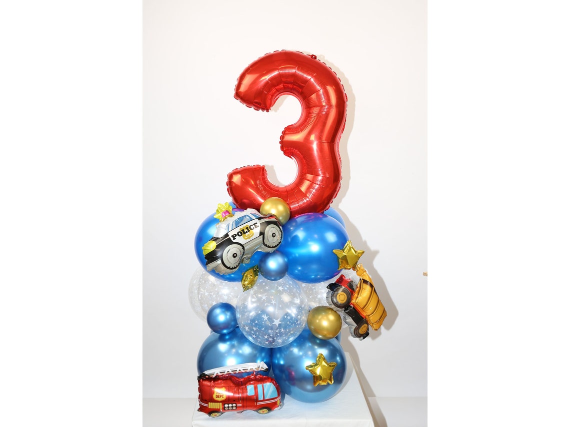 DIY Large 5ft Blue Honk Beep Vroom Birthday Balloon Sculpture ...