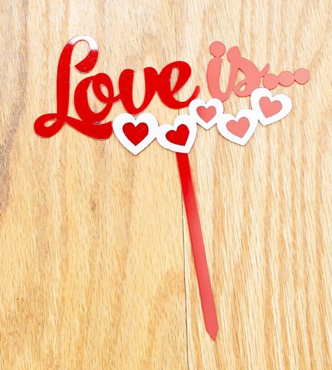 Love is Cake Topper Engagement Bach Rehearsal Dinner Cake Topper Bride ...
