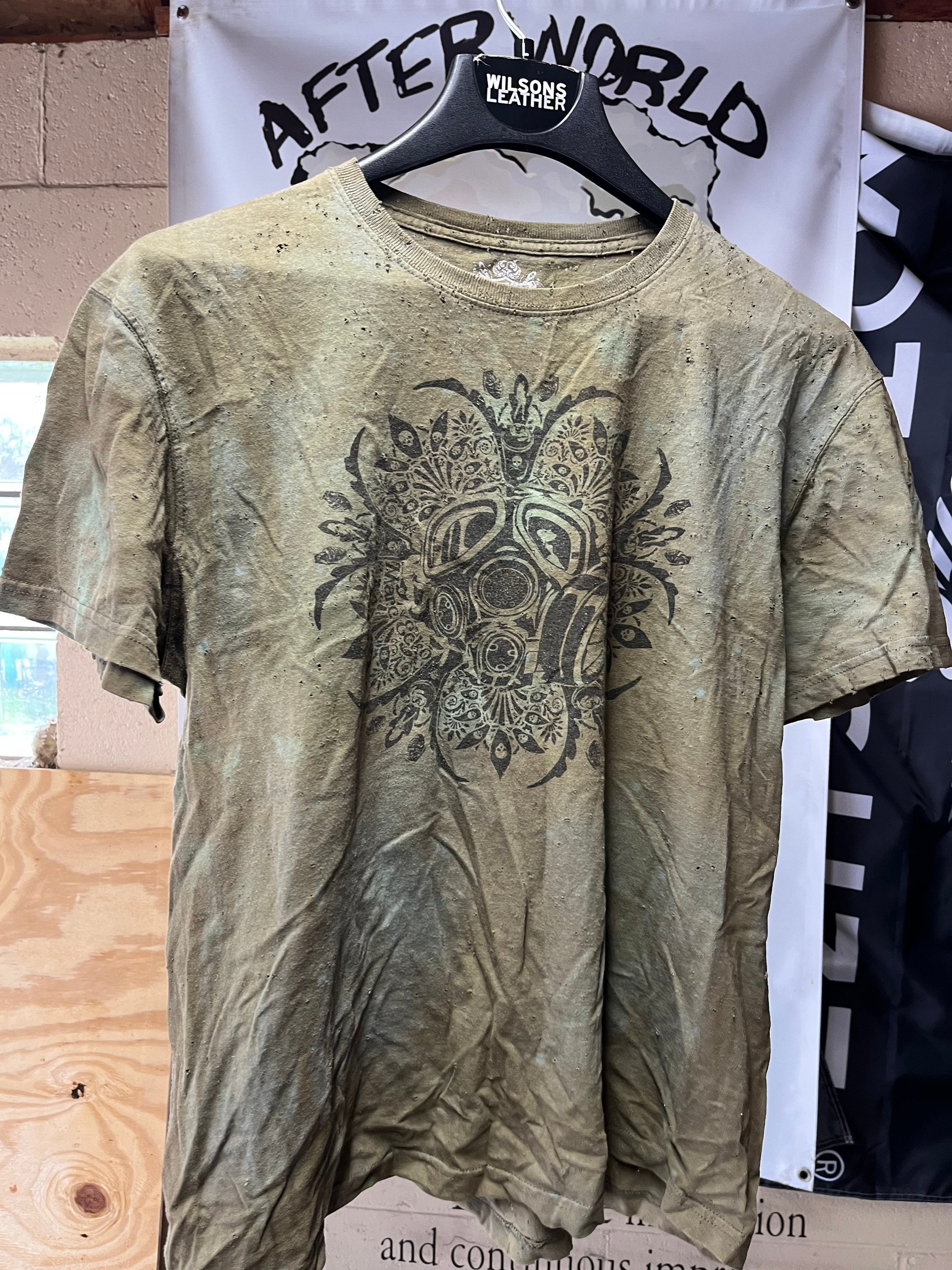 Wasteland Distressed Gas Mask Tshirt - Etsy