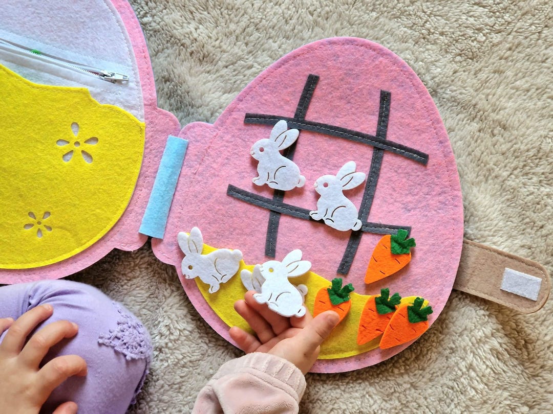 Easter Quiet Book | Montessori Busy Book for Toddlers | Handmade Easter ...