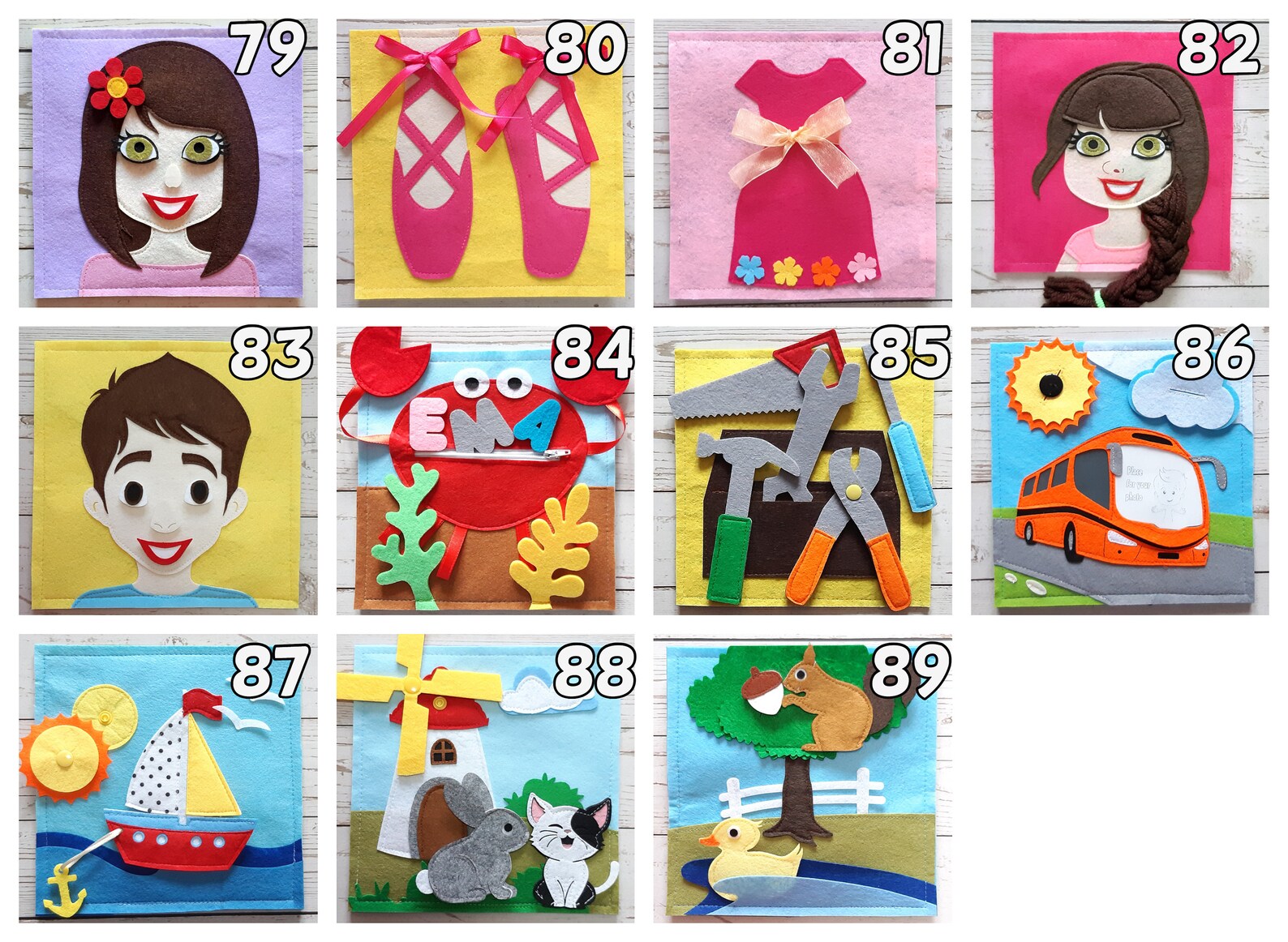 Customized Busy Book Flamingo Montessori Activity Educational - Etsy