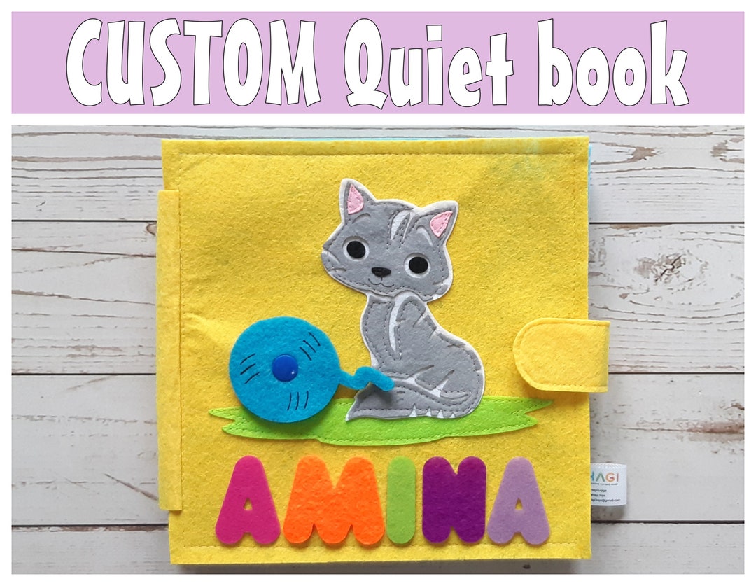 Custom Quiet Book for Toddlers Counting Activities Personalized Sensory ...