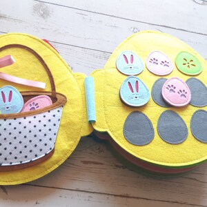 Easter Egg Quiet Book Easter Bunny Easter Gifts Activity Book - Etsy Canada