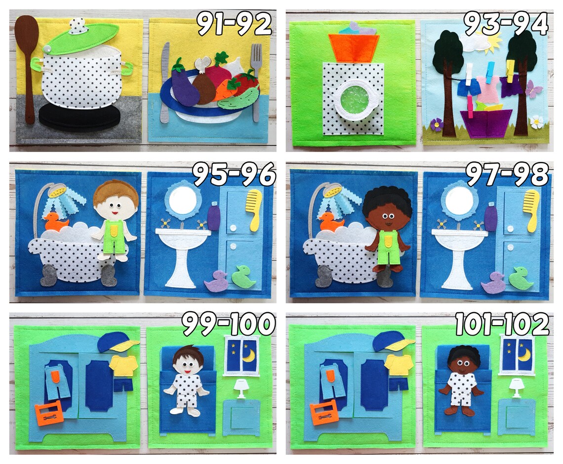 Quiet Book Busy Book Activity Book First Book - Etsy