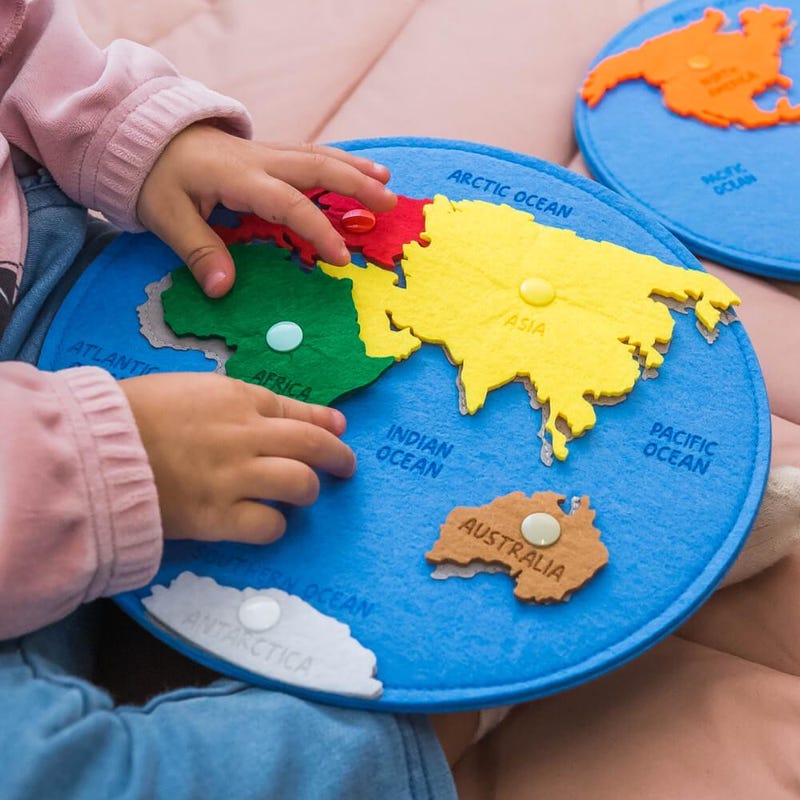 Felt World Map - Etsy