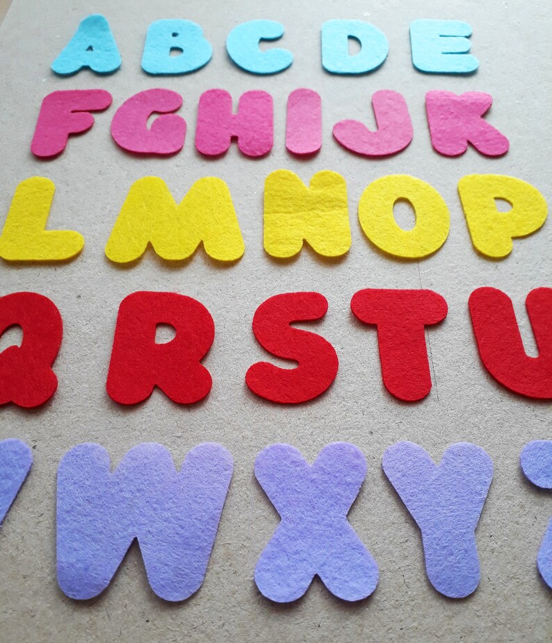 Felt Letters Alphabet Set Capital Letters for Crafting Felt - Etsy