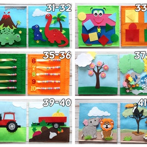 Custom Quiet Book Toddler Busy Book Activity Book First Book ...