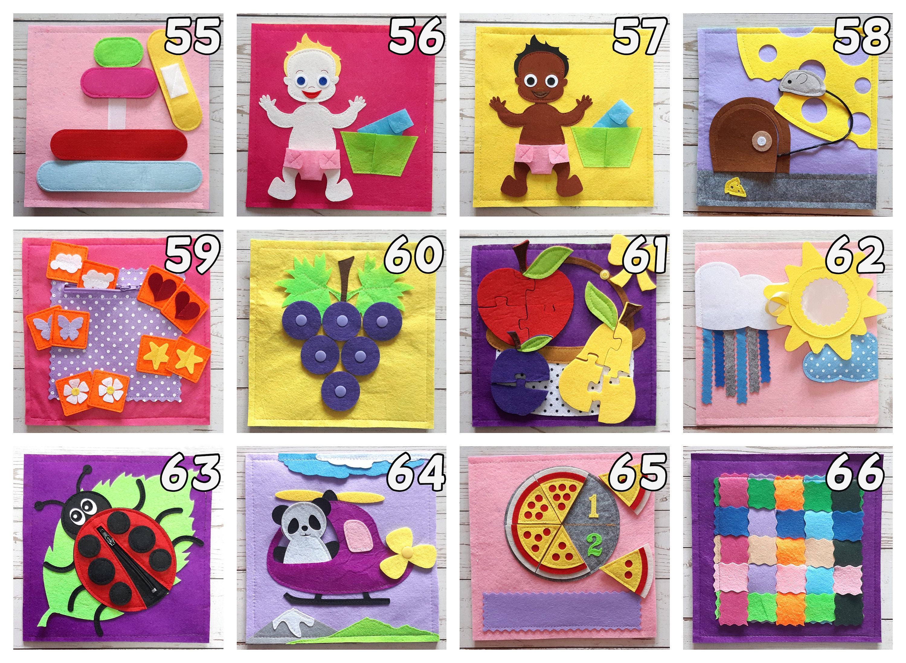 Customized Busy Book Flamingo Montessori Activity Educational - Etsy