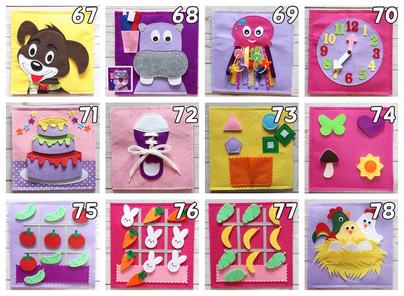 Customized Busy Book Flamingo Montessori Activity Educational - Etsy