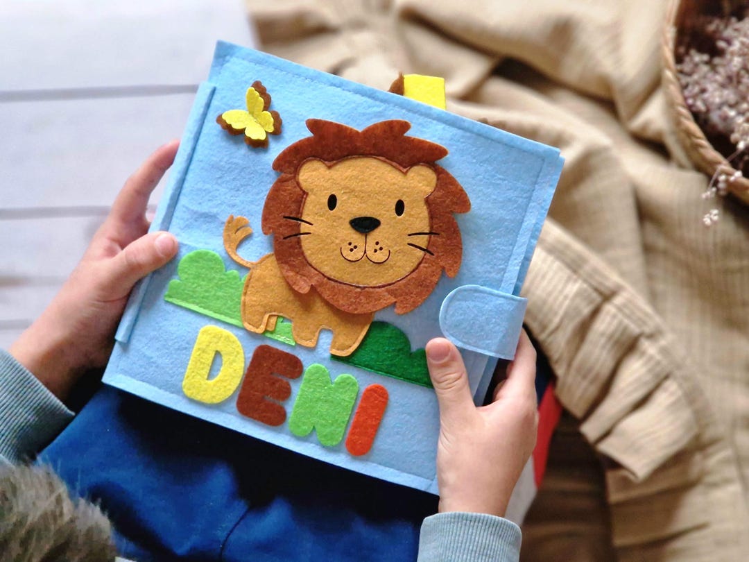 Personalized Quiet Book for Boys Montessori Toddler Activity Book Soft ...