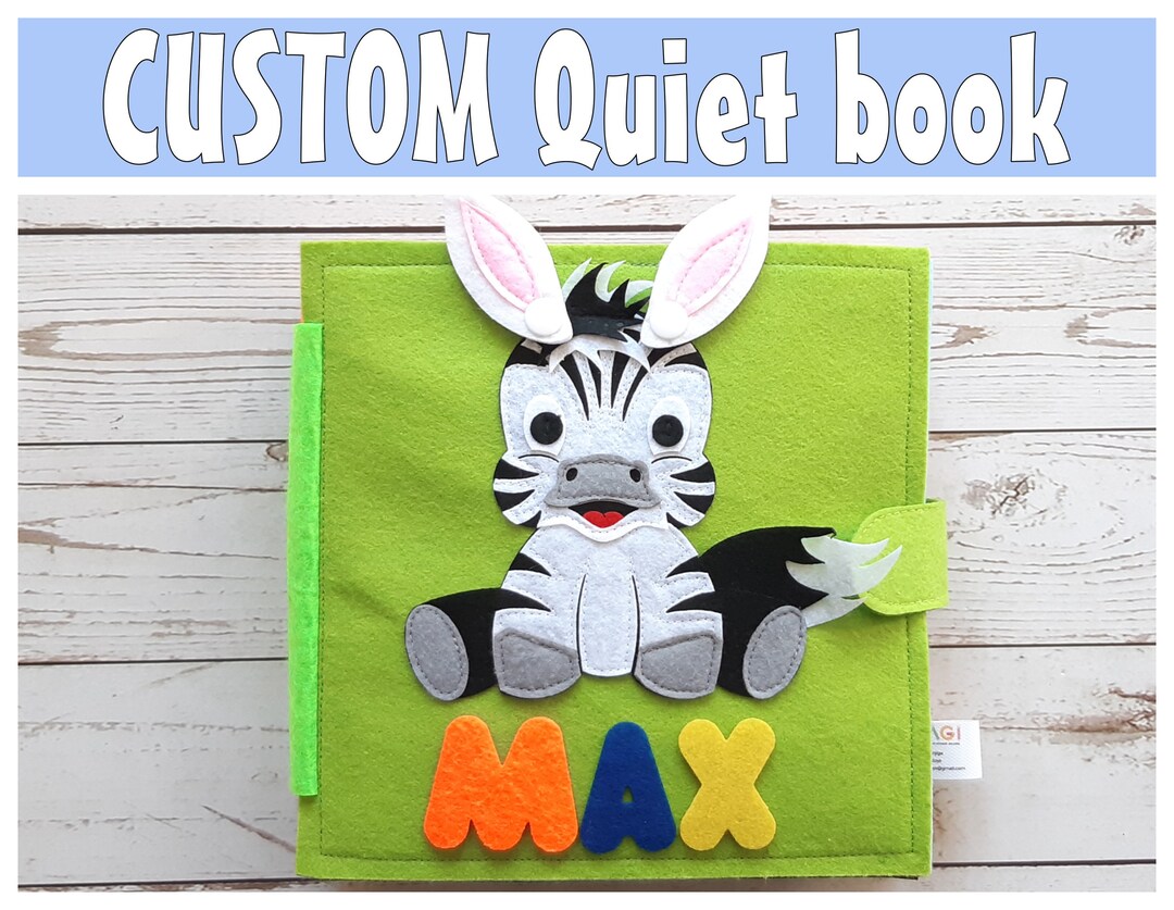 Custom Busy Book Sensory Development Alphabet Learning Educational ...