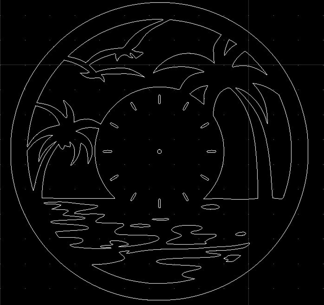 Palm Tree DXF - Etsy