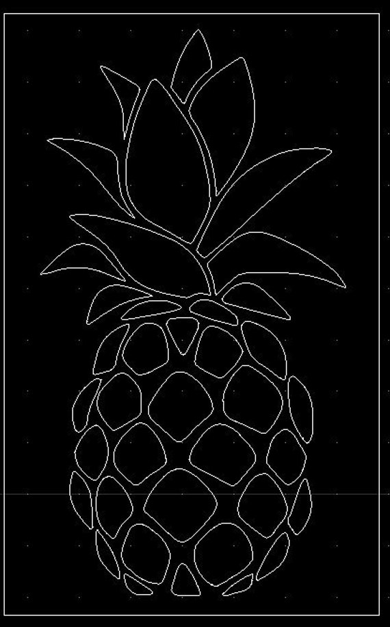 Pine Apple DXF - Etsy