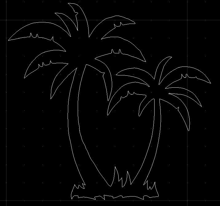 Palm Tree DXF - Etsy